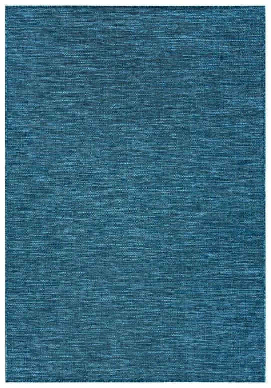 Kusový koberec venkovní VERANDA 6365A Sisalový tyrkysový modrý Rozměr: 200x300 cm