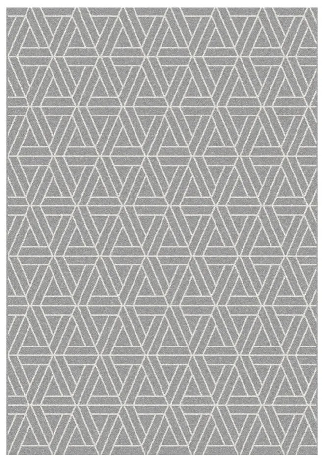 Šedý koberec Universal Matrix Grey, 80 x 150 cm