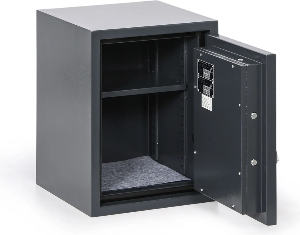 Ohnivzdorný nábytkový trezor s elektronickým zámkem, třída S2, 580 x 440 x 435 mm