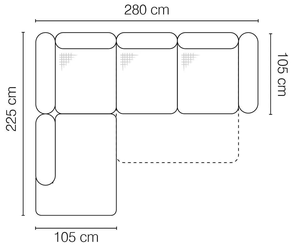 Sedací souprava ASTI | 225x280 | rozkládací | VÝBĚR TKANIN a NOŽIČEK