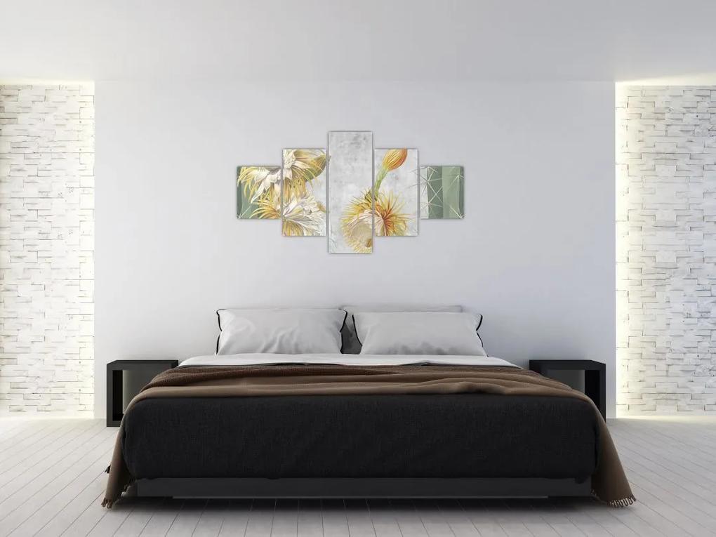 Obraz - Rozkvetlé kaktusy (125x70 cm)