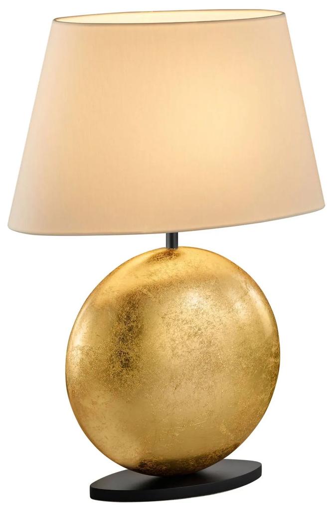 BANKAMP Mali stolní lampa, krémová/zlatá, 51cm