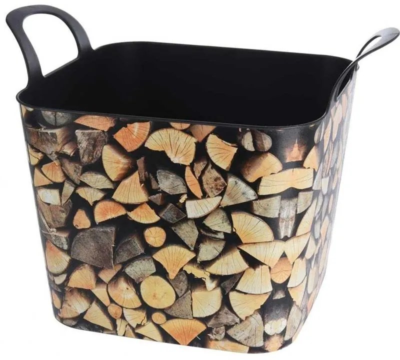 Koš KAYU 36 L hnědý