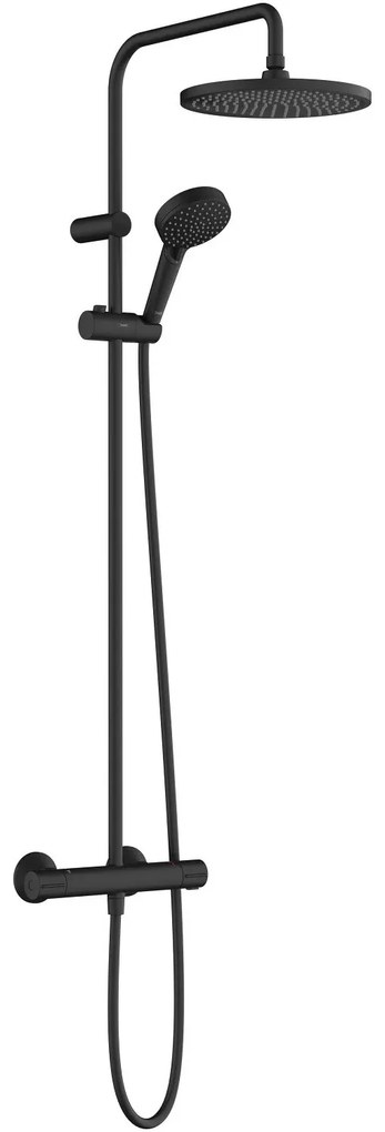 Hansgrohe Vernis Blend, Showerpipe 240 1jet s termostatem, černá matná, HAN-26426670