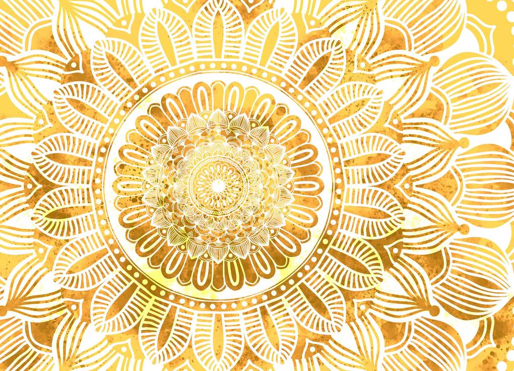 Malvis ® Tapeta mandala slunce Vel. (šířka x výška): 360 x 260 cm