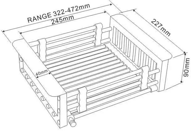Velazo Teleskopický odkapávač do dřezu - , zlatý