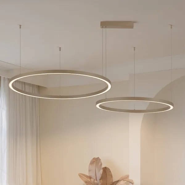 Brilagi - LED Stmívatelný lustr na lanku PORTOFINO LED/98W/230V béžová + DO