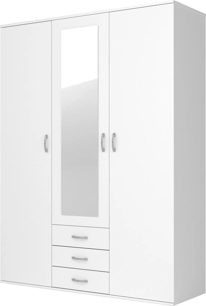 ARK Šatní skříň OZO, Bílá 150 cm