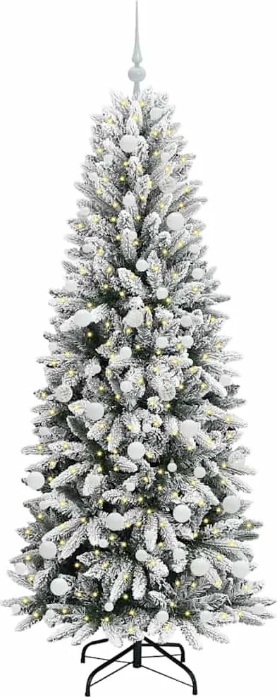 Umělý vánoční stromeček Bílá 180 cm PVC, plast, ocel a PE 3396048