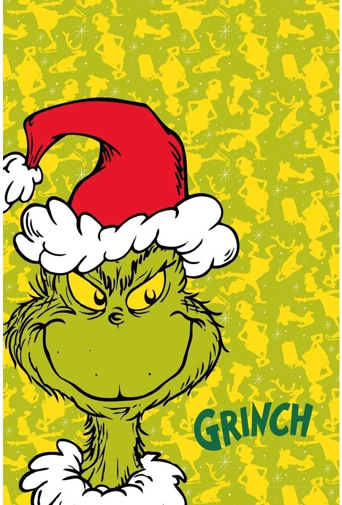 Zelená fleecová dětská deka 100x150 cm Grinch – Jerry Fabrics