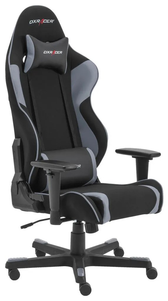 XXXLutz HERNÍ ŽIDLE, vzhled kůže, šedá, černá Dxracer - Herní židle - 000575013701