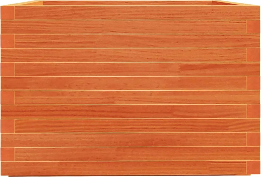 Zahradní truhlík voskově hnědý 70x70x49,5 cm masivní borovice 3282526
