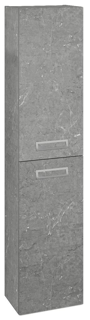Dřevojas Skříň vysoká DOOR SV1D2 35 Varianta: N01 Bílá lesk / Úchytka T01 / D05 Oregon / Levé