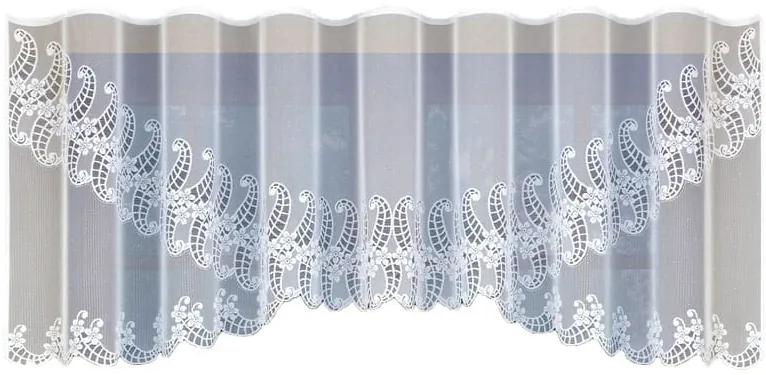 Dekorační žakárová záclona s řasící páskou JANAI 120 bílá 300x120 cm MyBestHome
