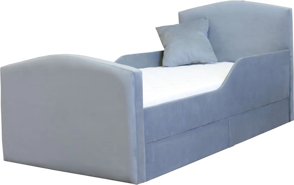 AMI nábytek Čalouněná postel CD2 90x200cm+ zásuvka + matrace + polštář