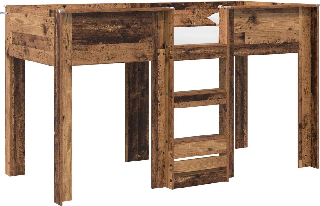 Patrová postel pro děti Staré dřevo 75 x 190 cm 3410473