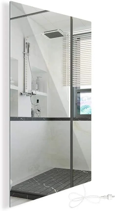 Zrcadlový infrapanel MIRROR 700W | 120x60 cm | WiFi termostat | Dálkový ovladač | Zrcadlo | Výhřevnost 12.5 m2