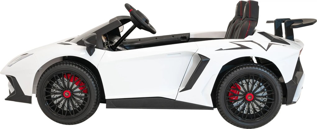 Ramiz Elektrické autíčko Lamborghini Aventador SV pro 2 děti bílé