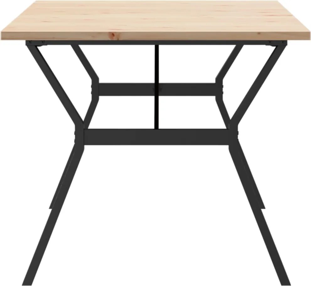 Jídelní stůl s Y rámem 180 x 90 x 75,5 cm borové dřevo a ocel 3282788