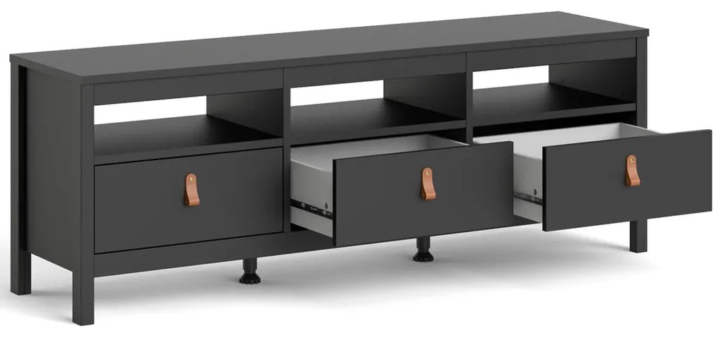 TV stolek Alta - 151 x 54 x 38,5 cm | černý