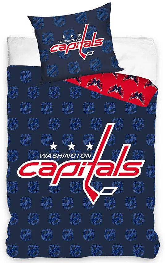 Hokejové povlečení NHL Washington Capitals Shields Velikost: 140x200 + 70x90 cm