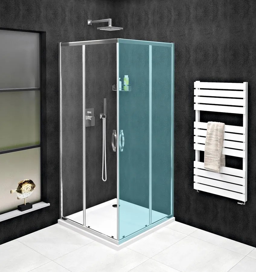 Gelco SIGMA SIMPLY sprchové dveře posuvné pro rohový vstup 900 mm, čiré sklo GS2190 GS2190