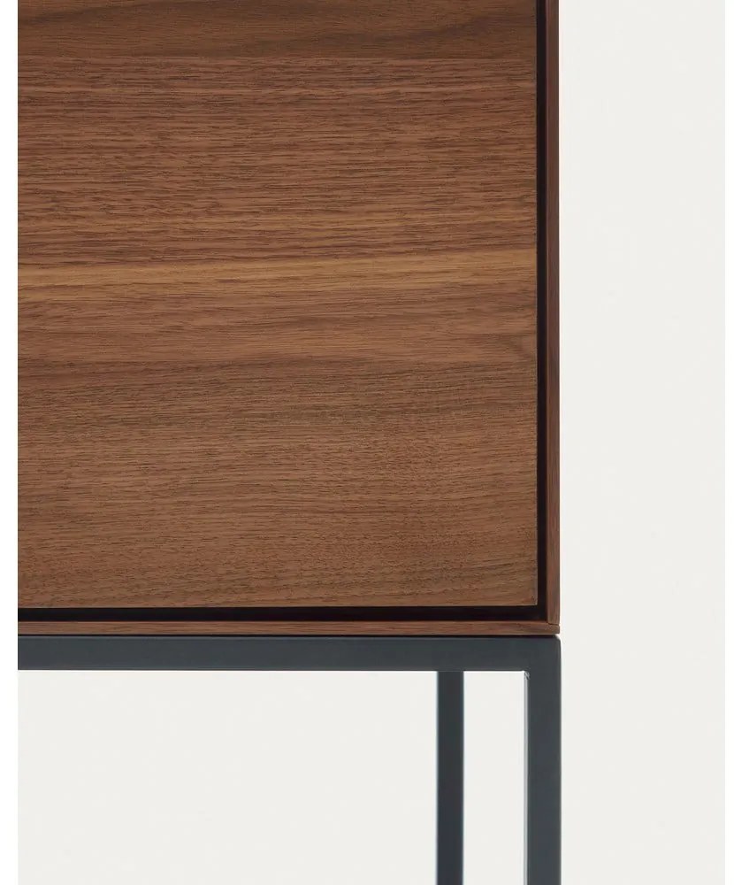 Hnědá skříň v dekoru ořechu 97,5x160x40 cm Vedrana – Kave Home