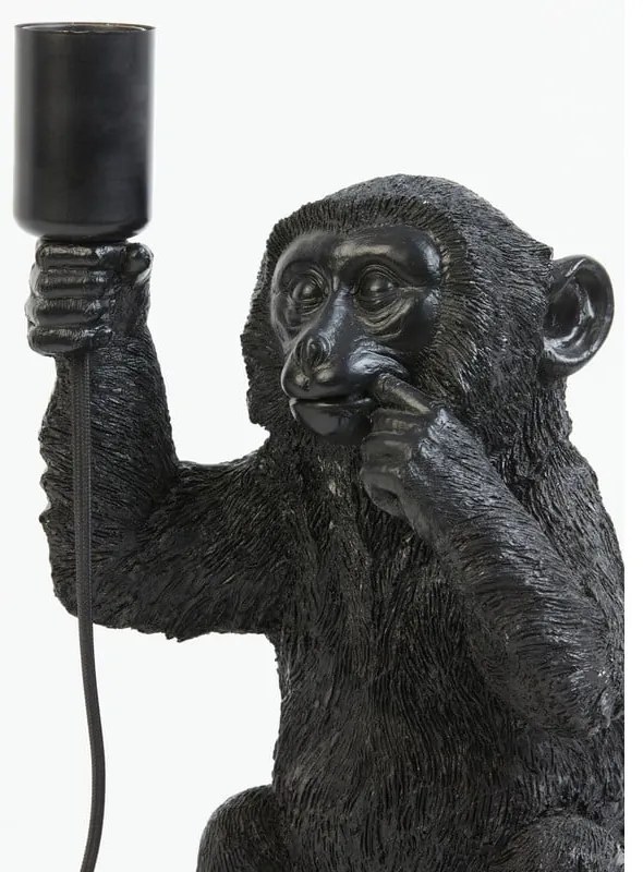 Černá stolní lampa (výška 34 cm) Monkey – Light & Living