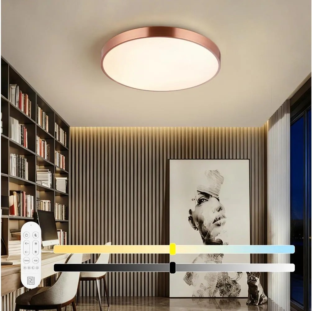 Immax NEO 07322L-LED Stm stropní sv NEO LITE SEMPLICI 60W/230V pr.60cm měděná+DO