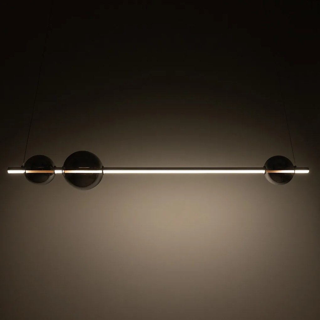 Závěsné LED svítidlo Kugel, 1x LED 30w, 4000k, b/g