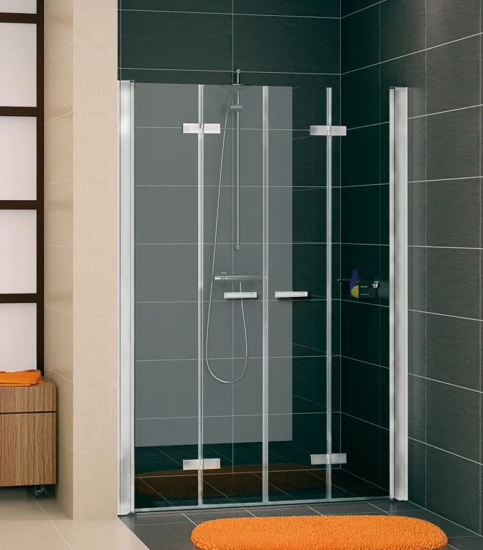 Sprchové dveře dvojité dvoudílné skládací 160 cm (SLF2 1600 50 07) SanSwiss