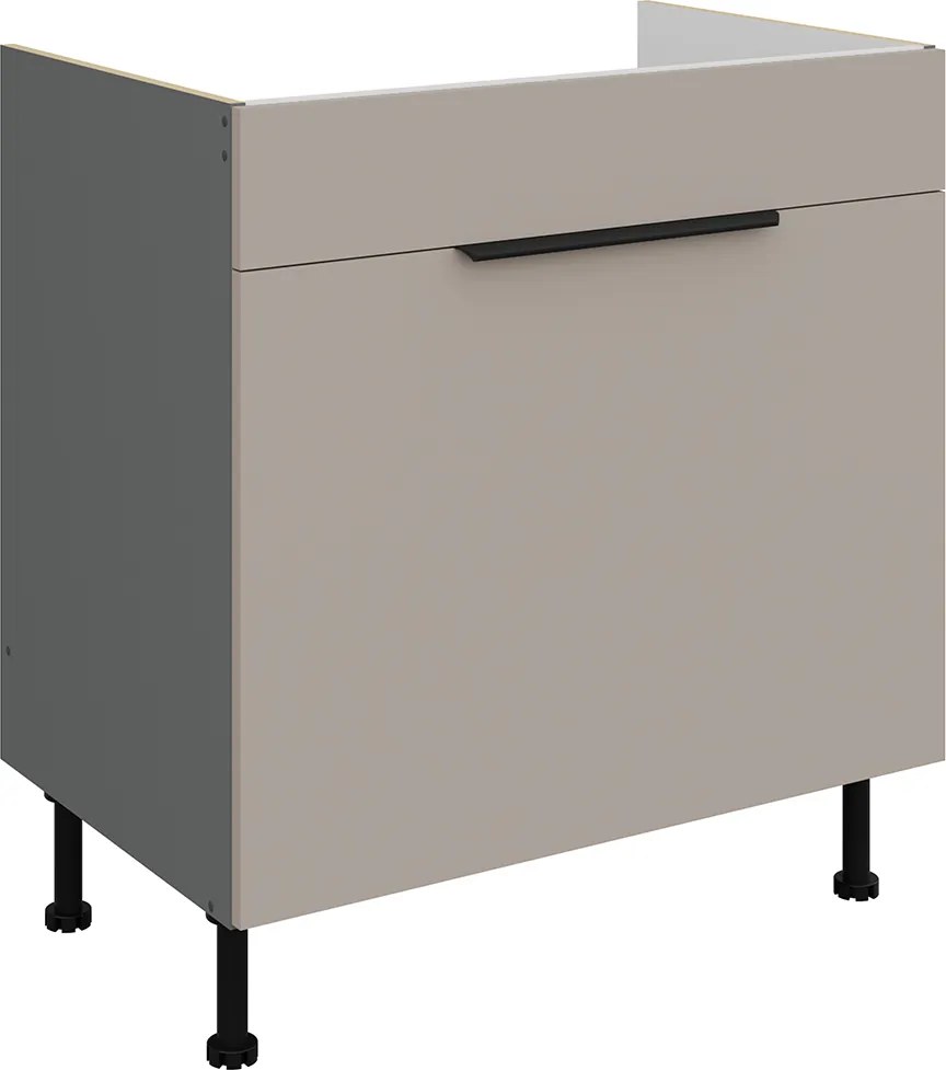 ARIA ta | dolní skříňka 80 ZL 1S dřezová | 80 cm | PREMIUM BOX | antracit/béžová