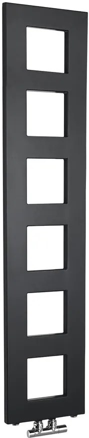 Sapho Sapho, BLOCK topné těleso 280x1330 mm, černá matná, IR181