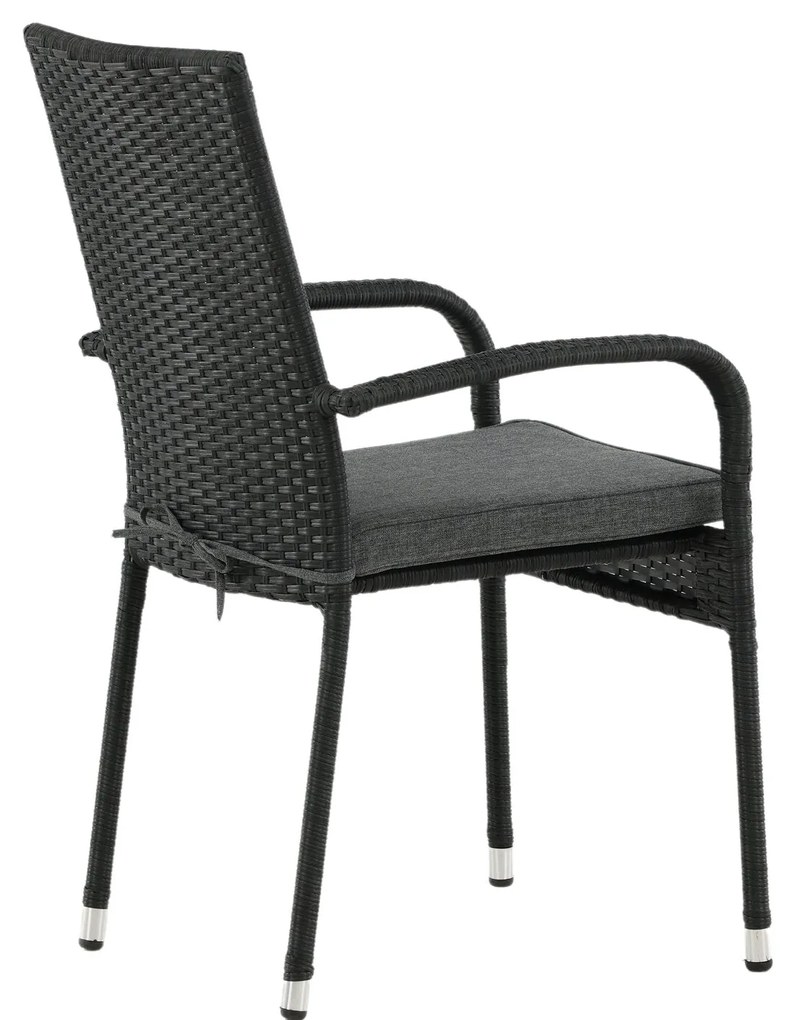 Jídelní židle Anna, 2ks, černá