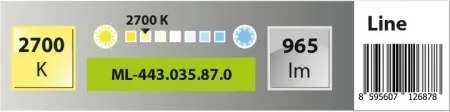 Kuchyňské LED svítidlo McLED Line 11W teplá bílá 2700K ML-443.035.87.0