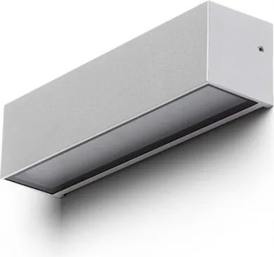 RED R13527 CAMARGUE nástěnná stříbrnošedá satinované sklo 230V LED 6W IP65 3000K - RED - DESIGN RENDL