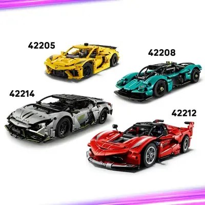 LEGO® Technic 42222 Hyperauto Bugatti Chiron Pur Sport / Počet dílků:
