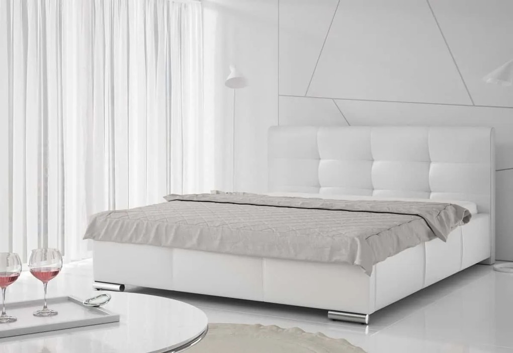 Čalouněná postel ZILA + matrace DE LUX, 160x200, madryt 120
