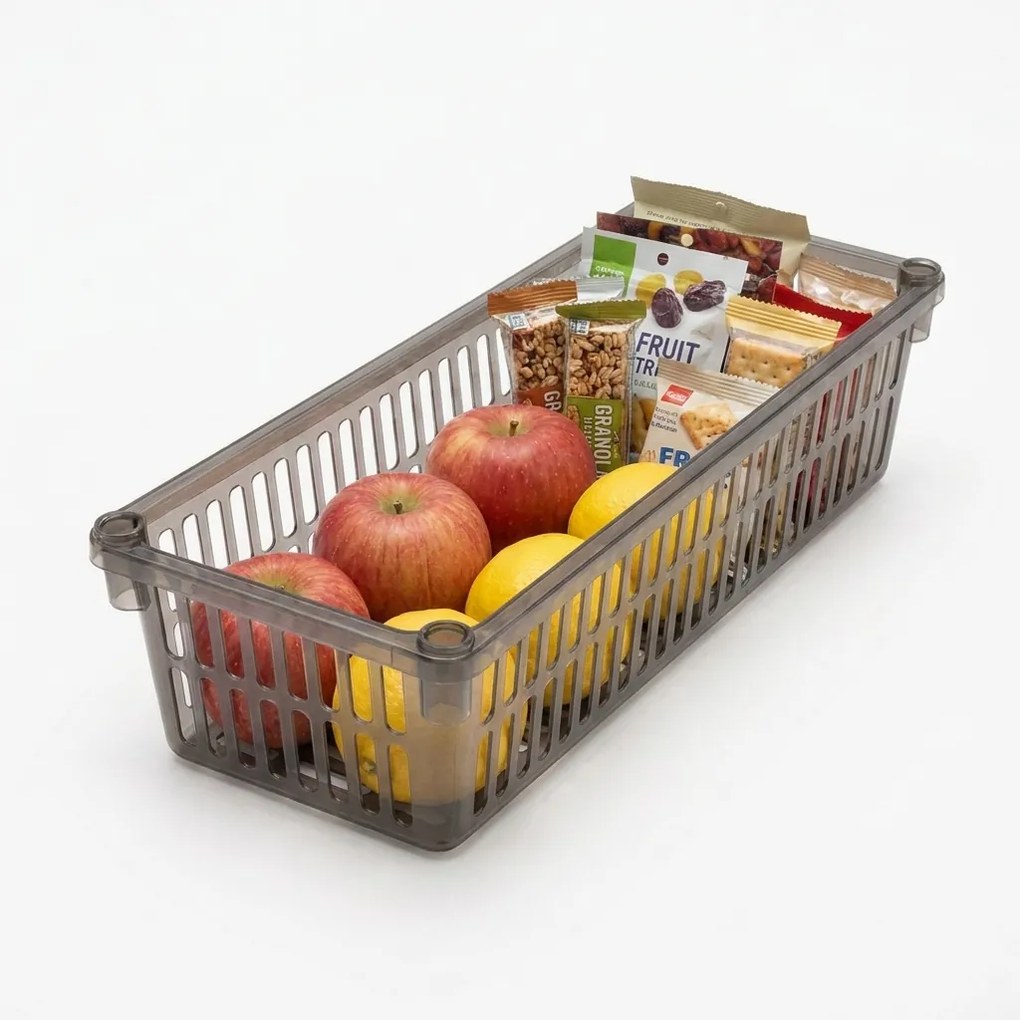 usporadejto.cz Úložný koš, box a organizér extra hluboký 50cm x 20cm INVA, kouřový