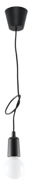 Sollux Lighting Závěsné svítidlo DIEGO 1 Černá