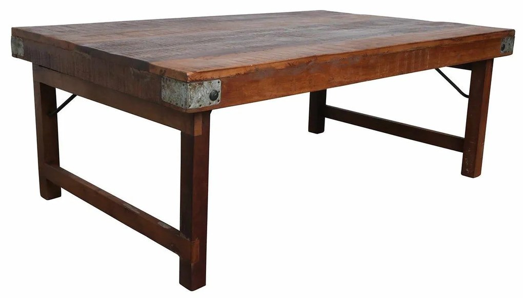 Rustikální dřevěný konferenční stolek 120cm