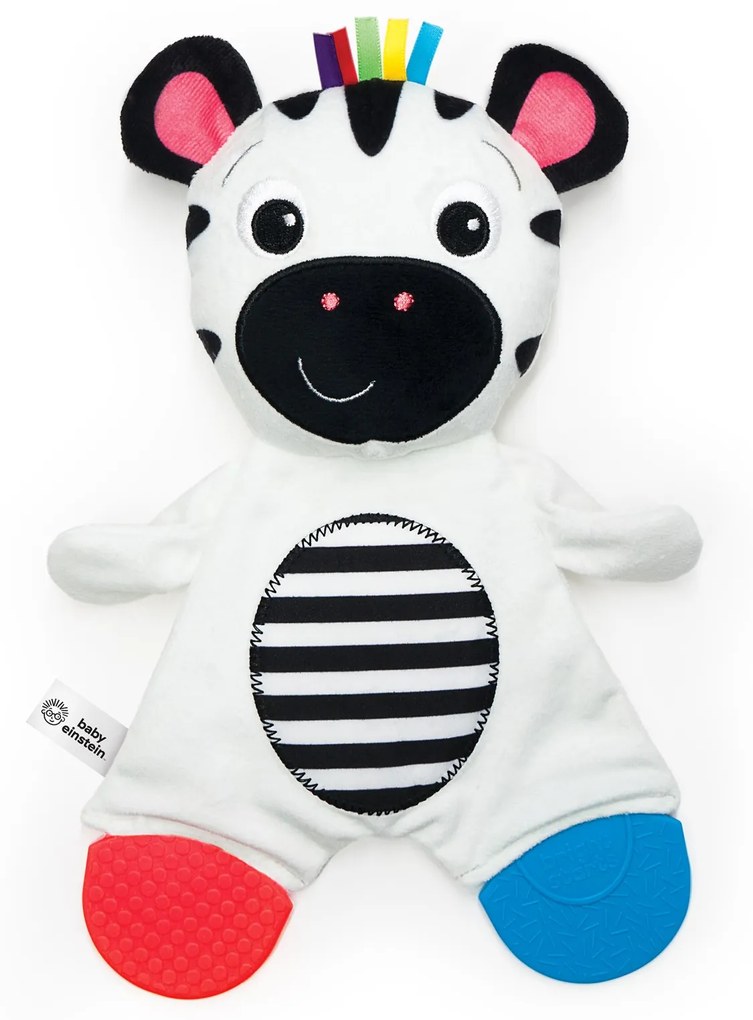 BABY EINSTEIN Kousátko plyšová senzorická Zebra Zen ™ 0m +