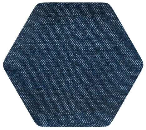 Egibi Čalouněný akustický panel nástěnný Luna 30 denim hexagon - Hexagon 6x15 cm