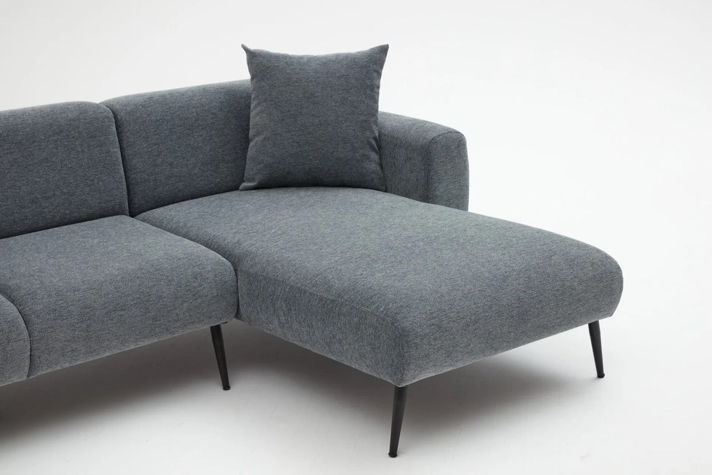 Hanah Home Rohová pohovka SIDE šedá pravá 252 cm