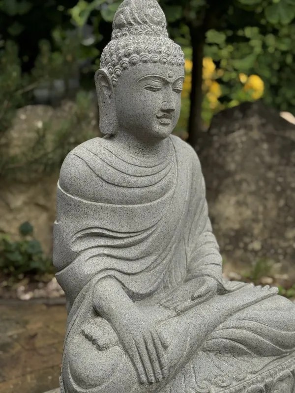 Socha Buddha tesaná, 60 a 80 cm, mudra osvícení 60 cm
