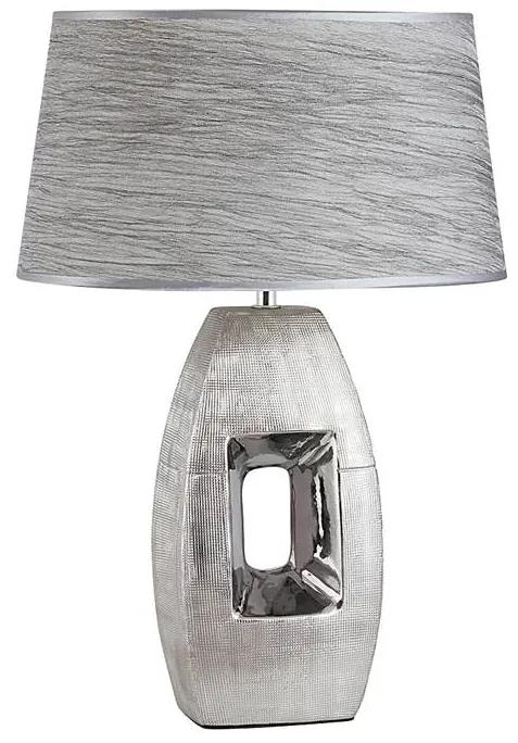 Stolní keramická lampa LEAH, 1xE27, 40W, stříbrná Rabalux LEAH 004388