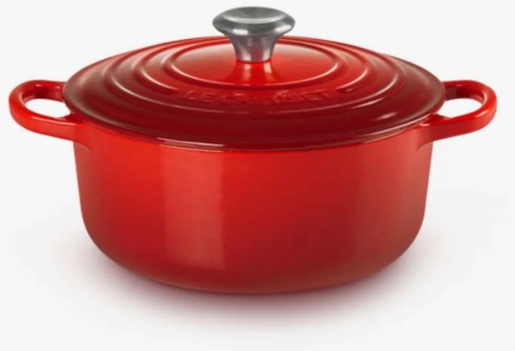 Le Creuset Signature - Pekáč kruhový s poklicí, objem 2,4 l, cerise 21177200602430
