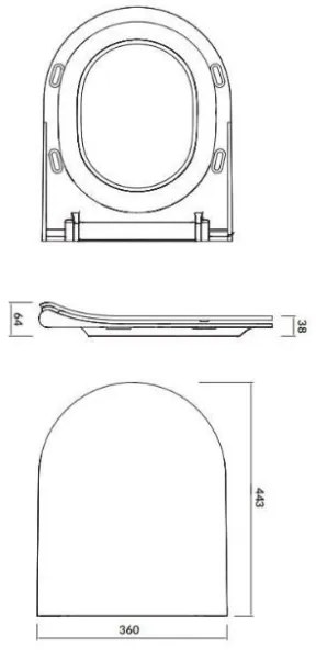 Cersanit K701-104 - Závěsné WC s prkénkem CITY OVAL keramika/bílá