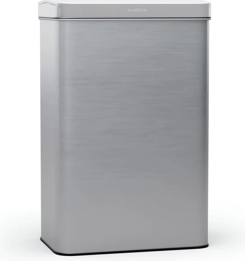 Klarstein Touchless, senzorový odpadkový koš, 60 l, z nerezavějící oceli, Soft-Close zavírání, napájen baterií, LED displej, časovač