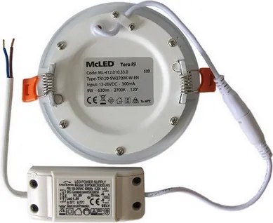 Podhledové LED svítidlo McLED Toro R9 9W 3000K ML-412.067.33.0